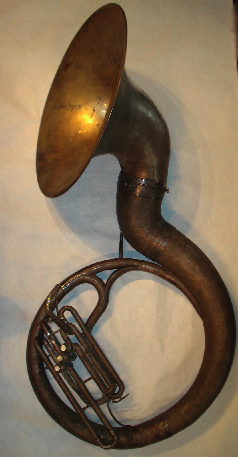 King, left handed, EE flat sousaphone, 3 piston, c.1927 | V & E ...