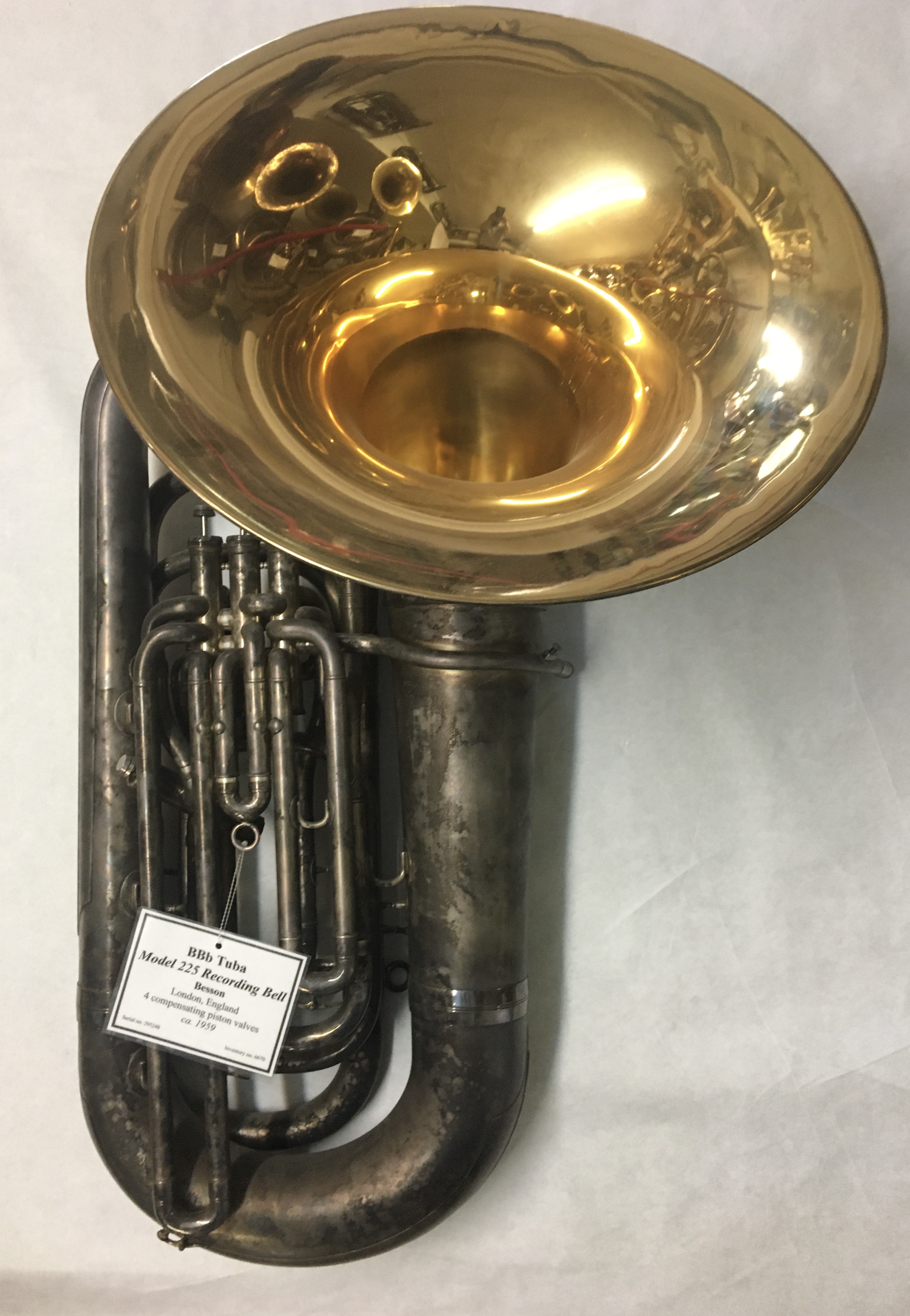 Besson, Model 225 recording bell, BB flat tuba, 4 piston, c.1959 | V ...