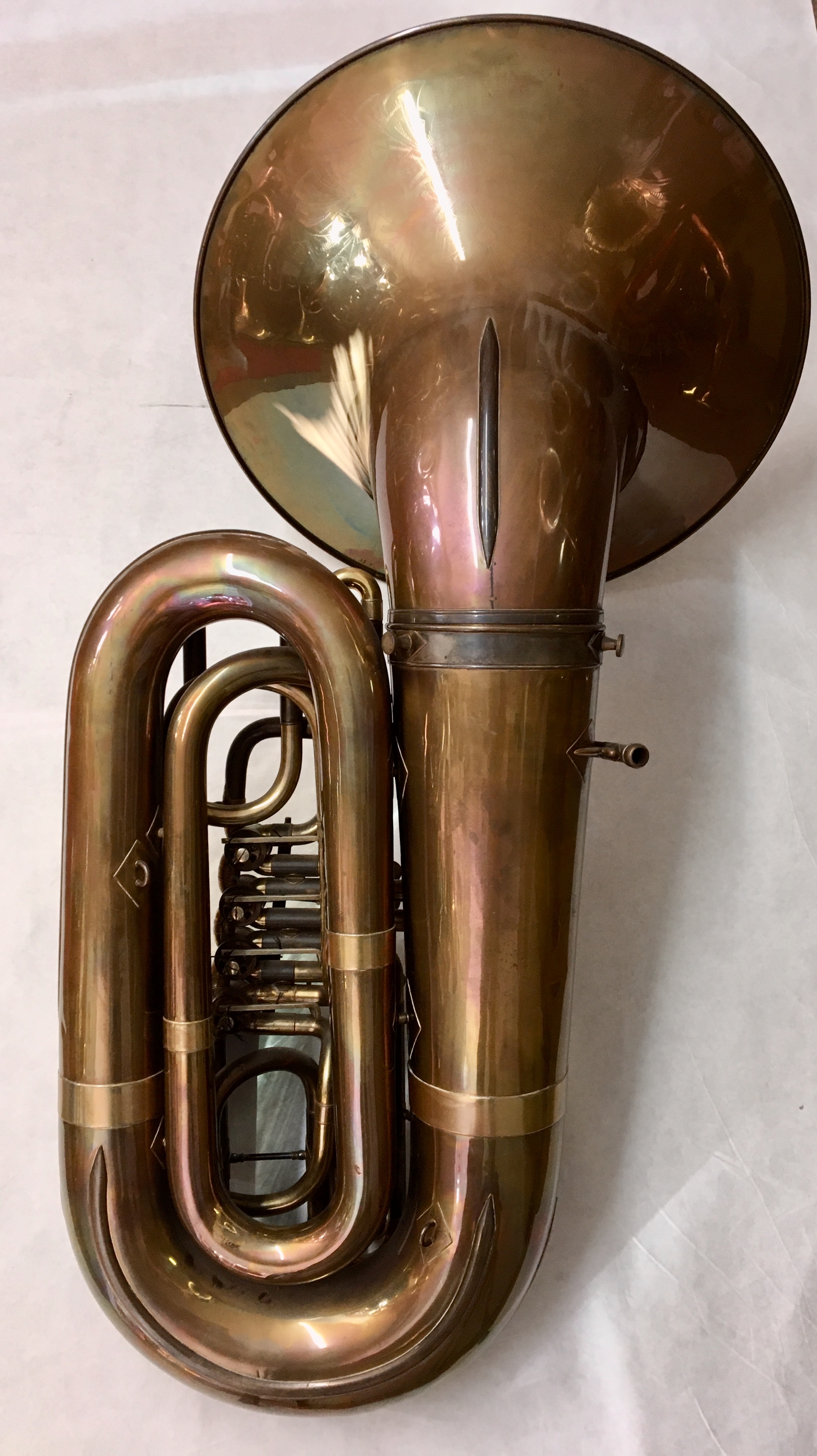 King, 1291 Monster recording, BB flat tuba, 4 rotary, c.1938 | V & E ...